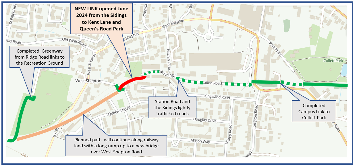 New path opens in Shepton Mallet – Greenways and Cycleroutes
