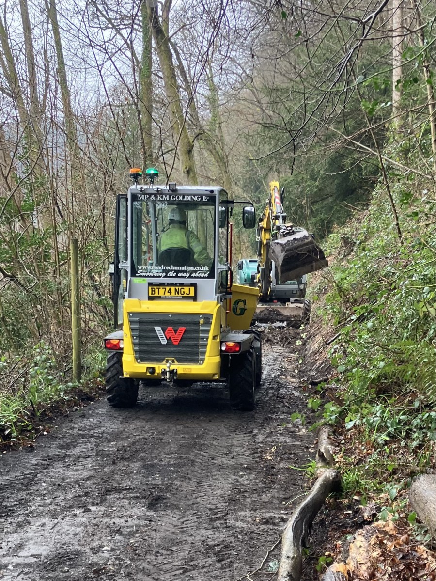 First path building of 2025! – Greenways and Cycleroutes